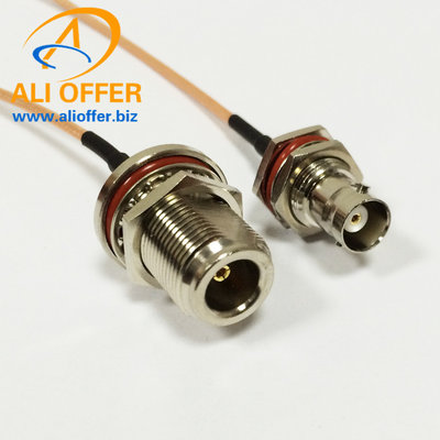 China High Quality BNC Female Switch N Female Connector Pigtail RG316 15cm Cable,RF Wireless Antenna Cable N Female to BNC supplier